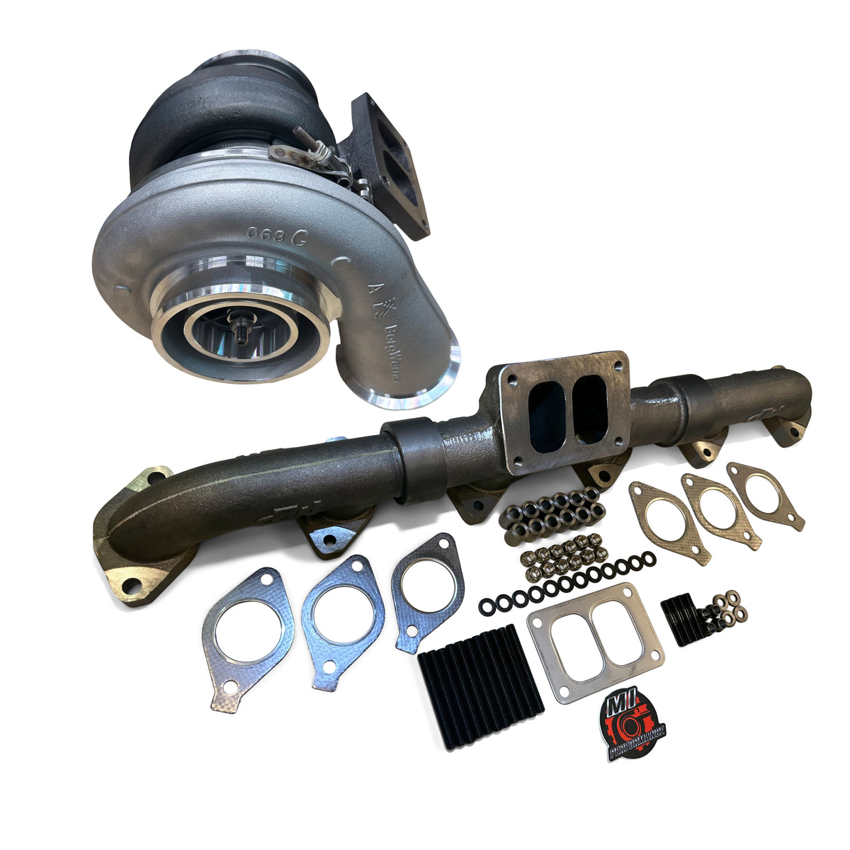 MI Performance CAT C11/C13 Single Turbo T6 Manifold with Install Kit ...