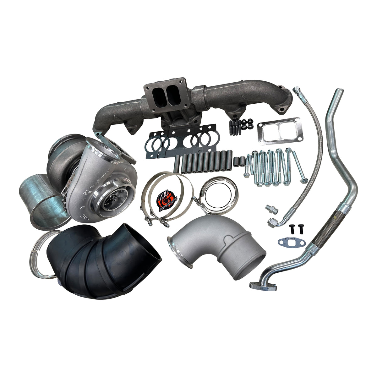 ISX T6 MI Performance Manifold Turbo Kit ISX Cummins CM570 BorgWarner ...