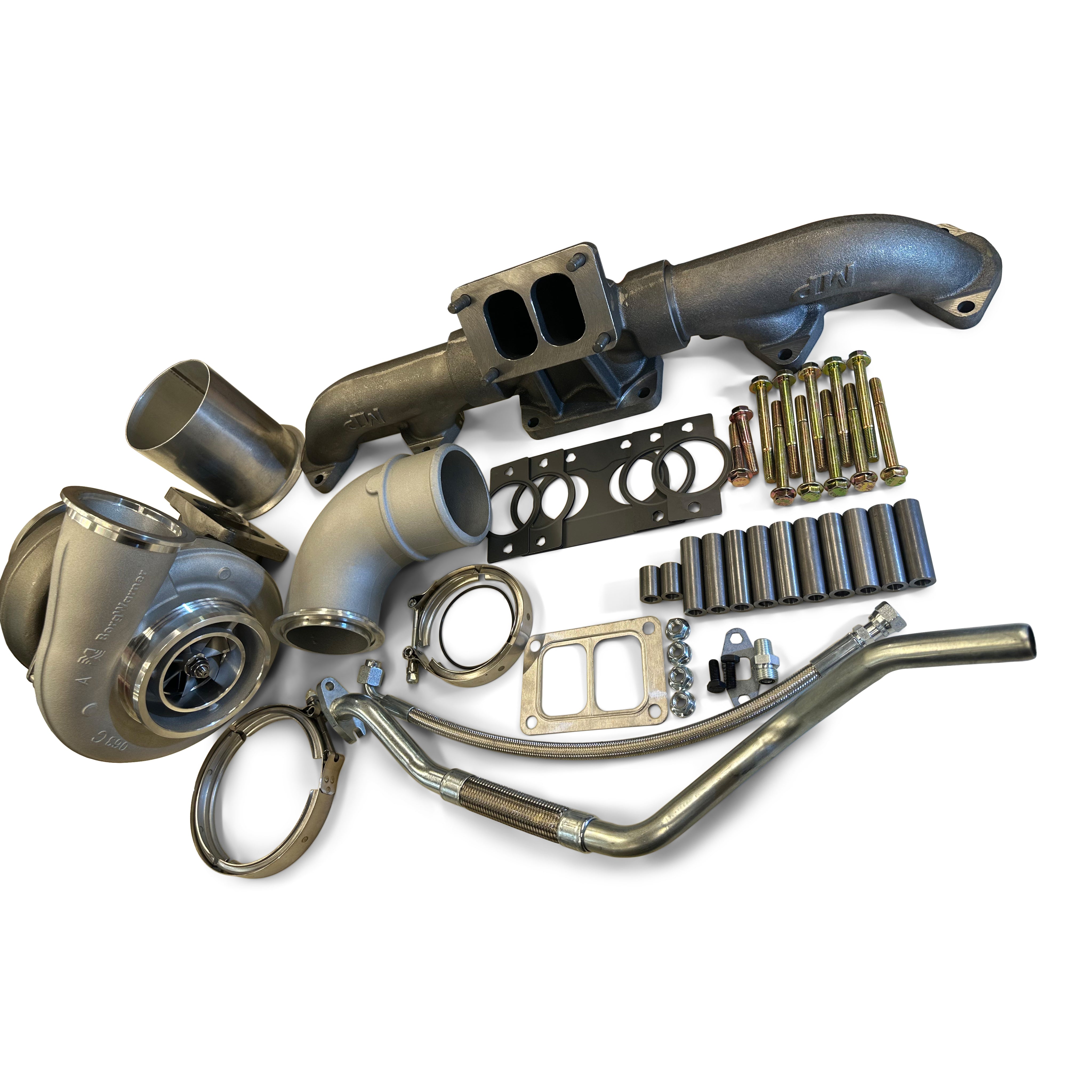 ISX T6 MI Performance Manifold Turbo Kit ISX Cummins CM570 BorgWarner ...