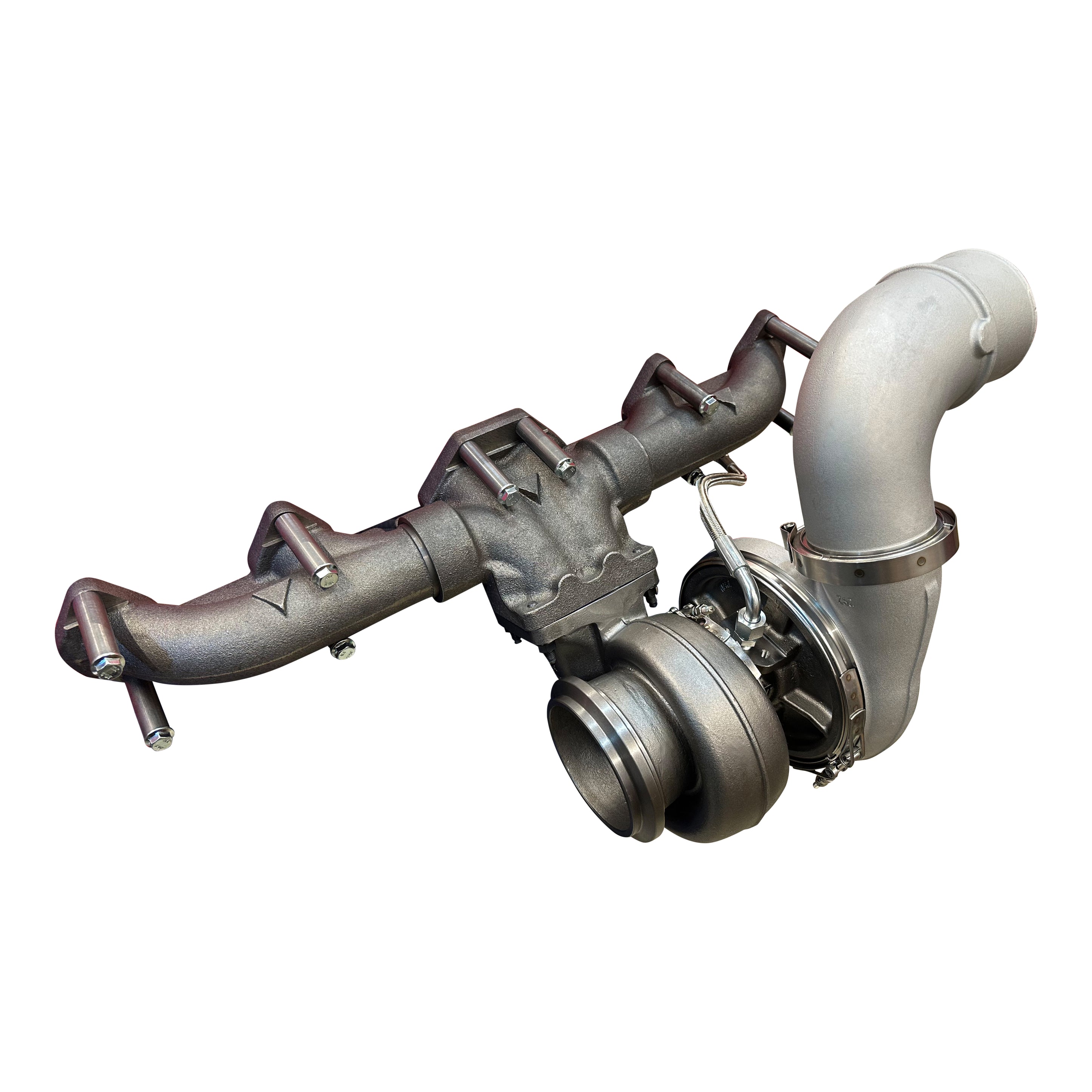 ISX T6 MI Performance Manifold Turbo Kit ISX Cummins CM570 BorgWarner ...