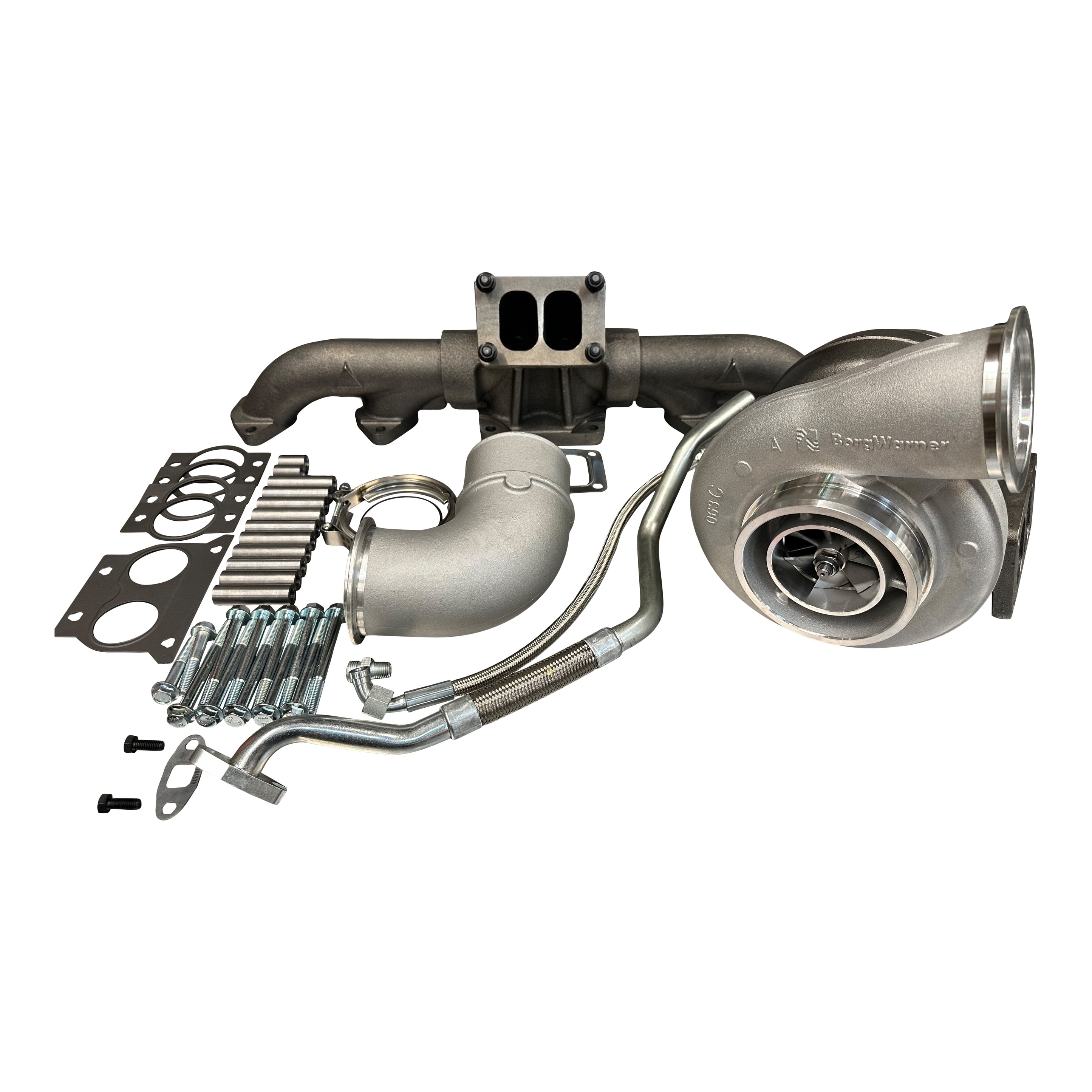 ISX T6 MI Performance Manifold Turbo Kit ISX Cummins CM570 BorgWarner ...