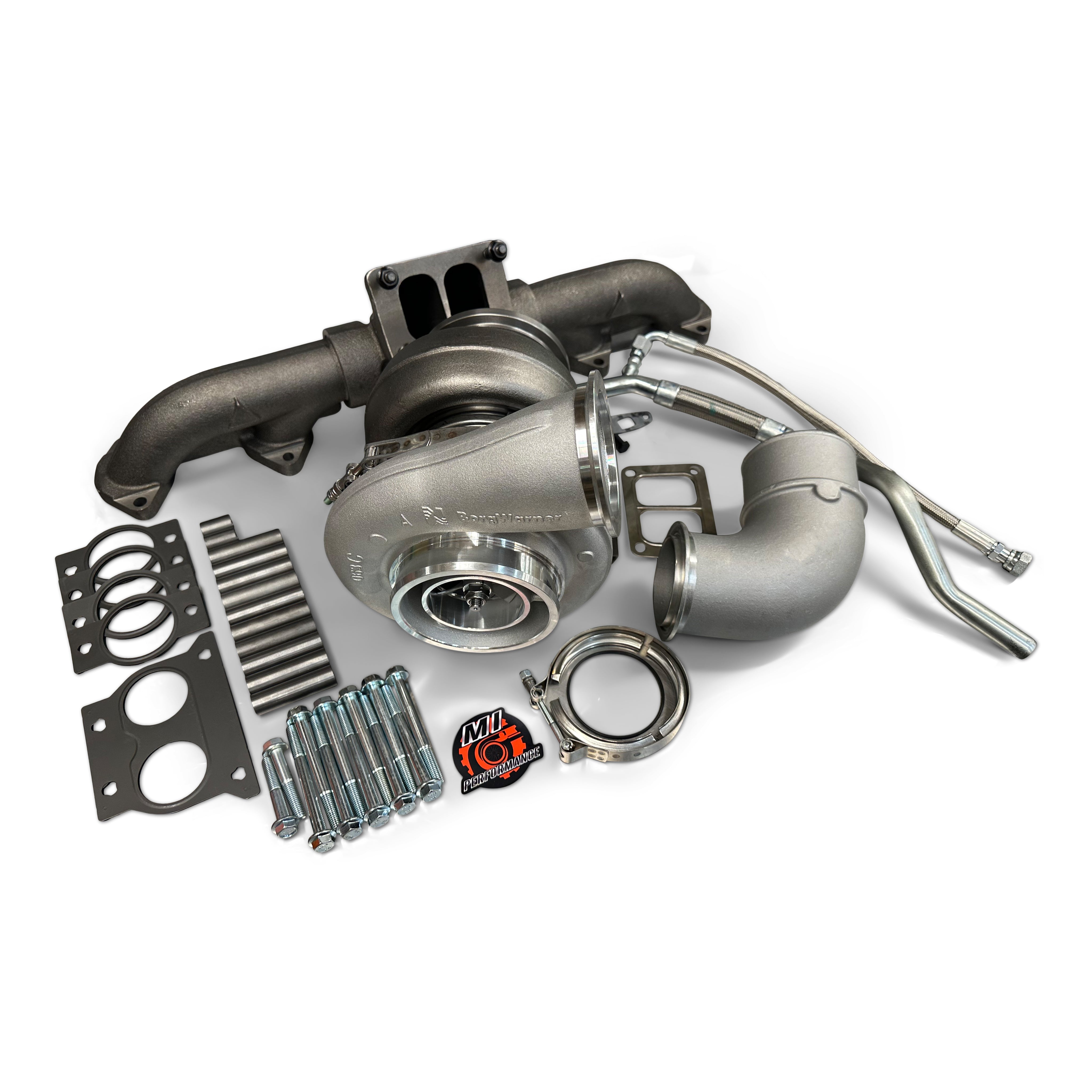ISX T6 MI Performance Manifold Turbo Kit ISX Cummins CM570 BorgWarner ...